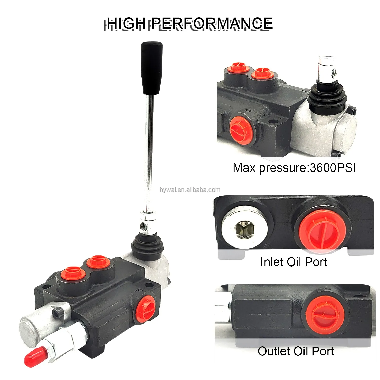 P40 P80 P120 Series Directional 12v Hydraulic Spool Control Valve For ...