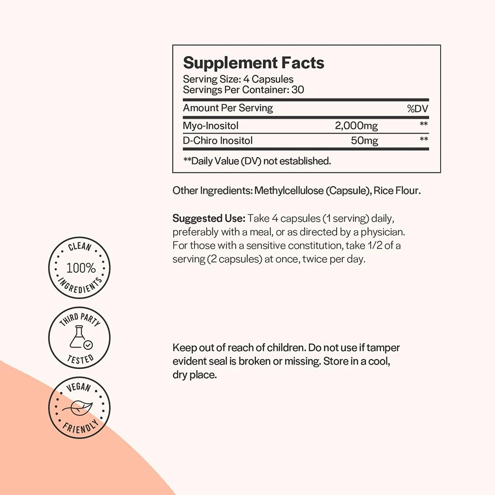 Myo-inositol D-chiro Inositol Blend Capsule Most Beneficial Ratio Women ...