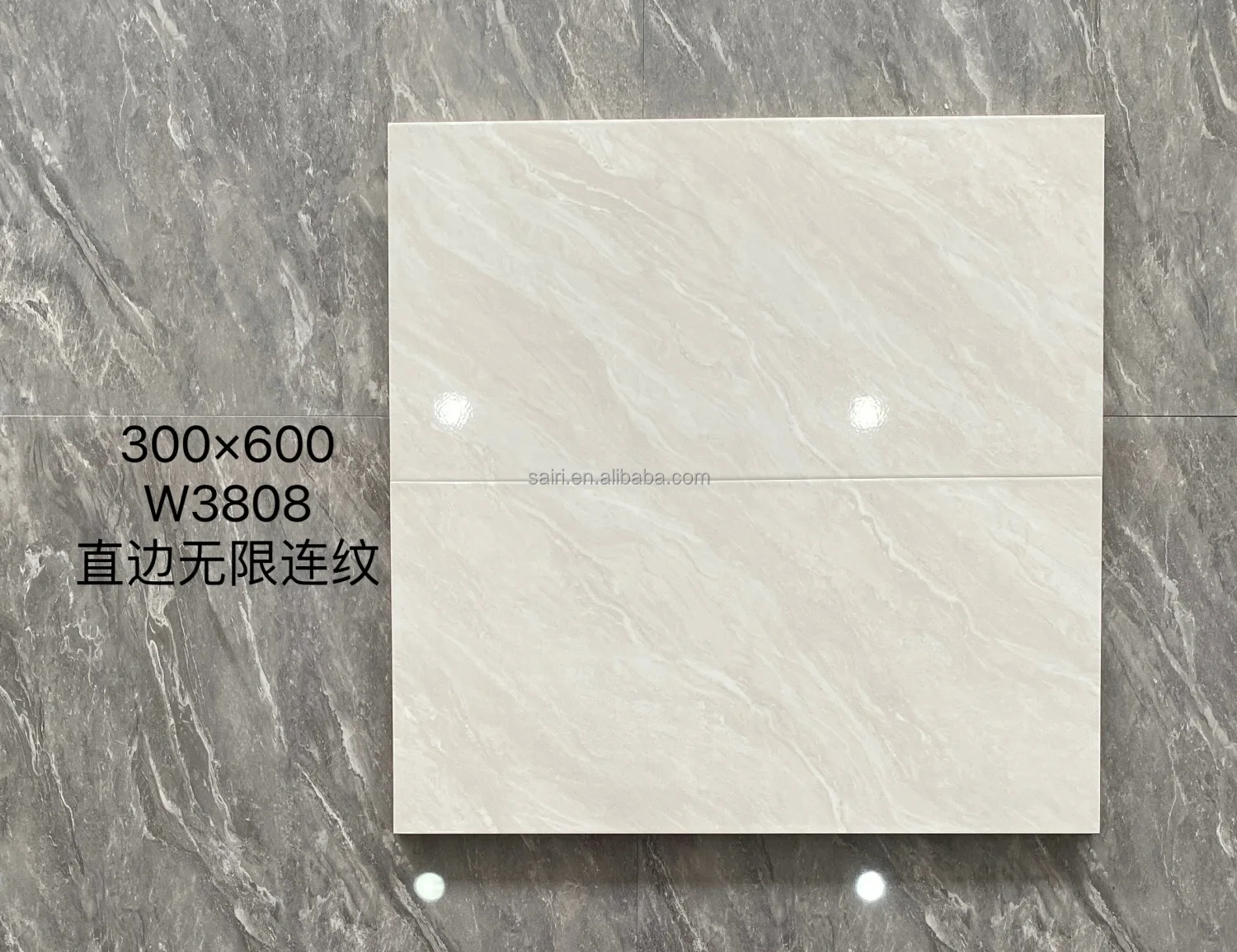 SAIRI Chinese Guangzhou Factory Wave Surface Glazed Ceramic Subway Wall ...