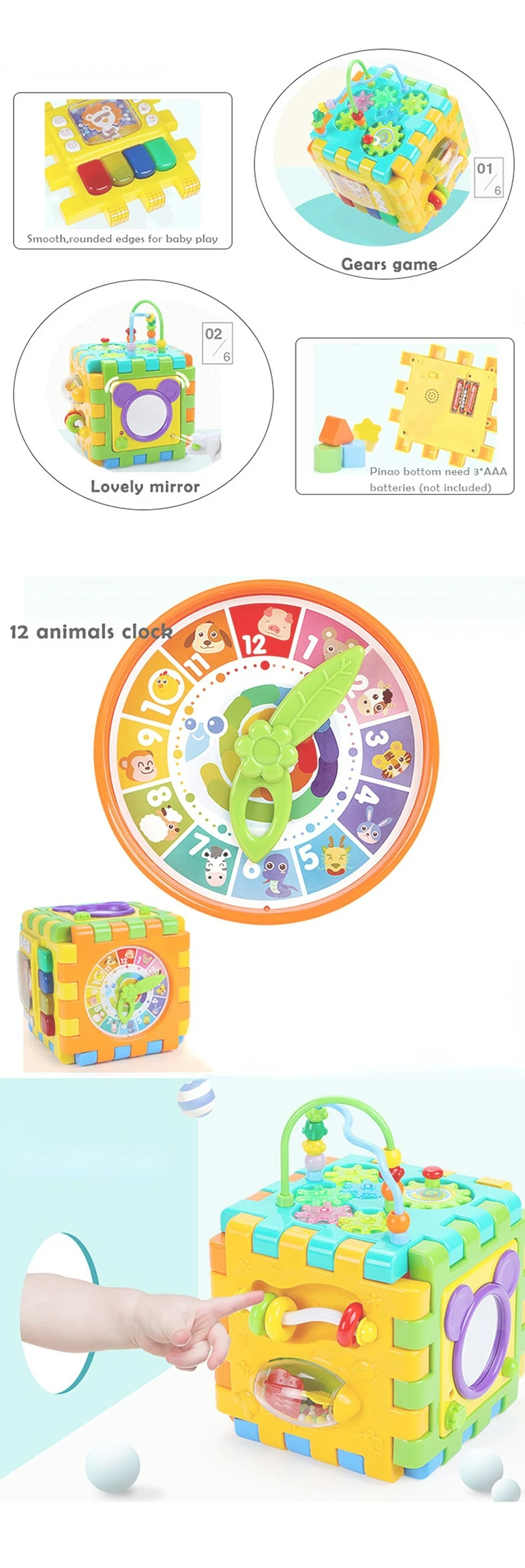 Whosale Educational Gift Preschool Diy Block Plastic Activity Baby ...