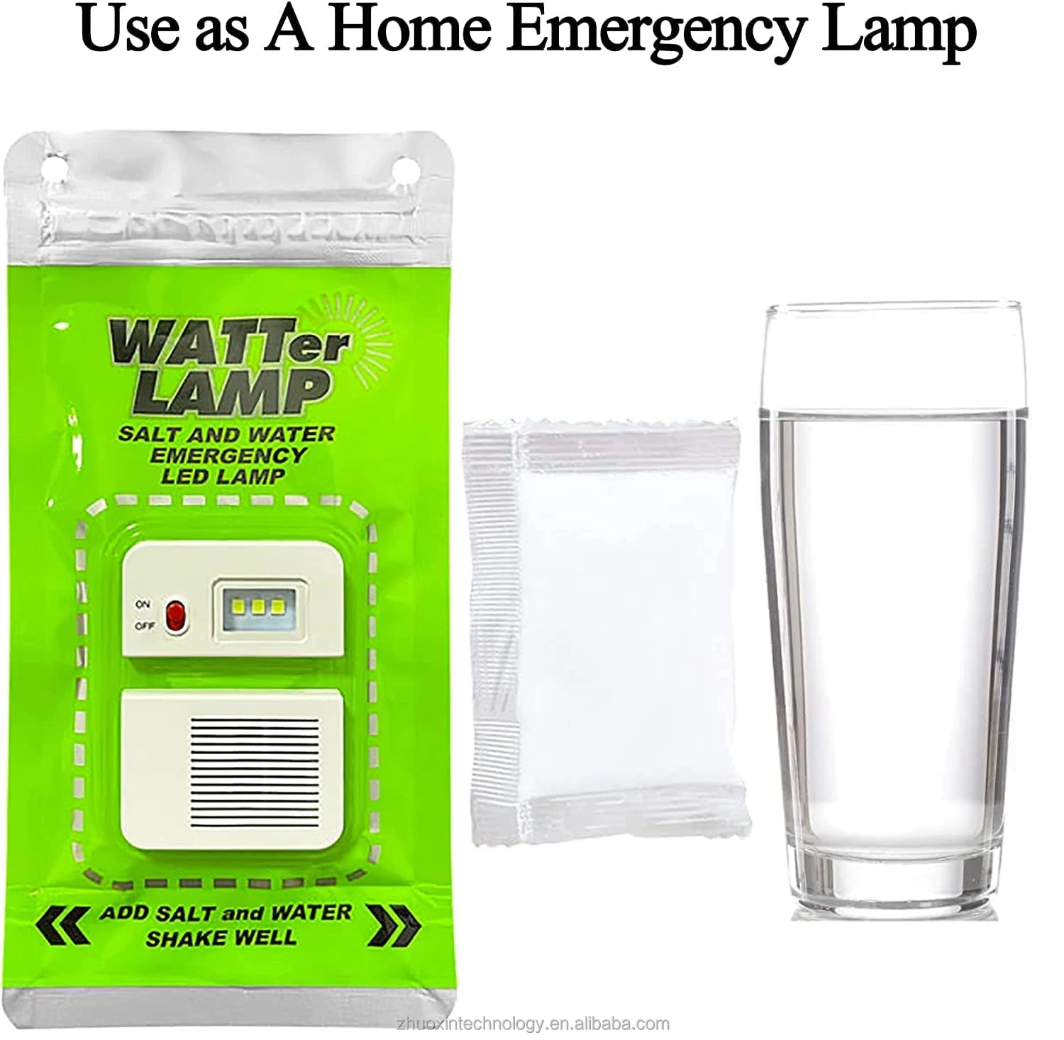 Salt And Water LED Camping Lamp - Portable 50 Lumens Outdoor Lighting