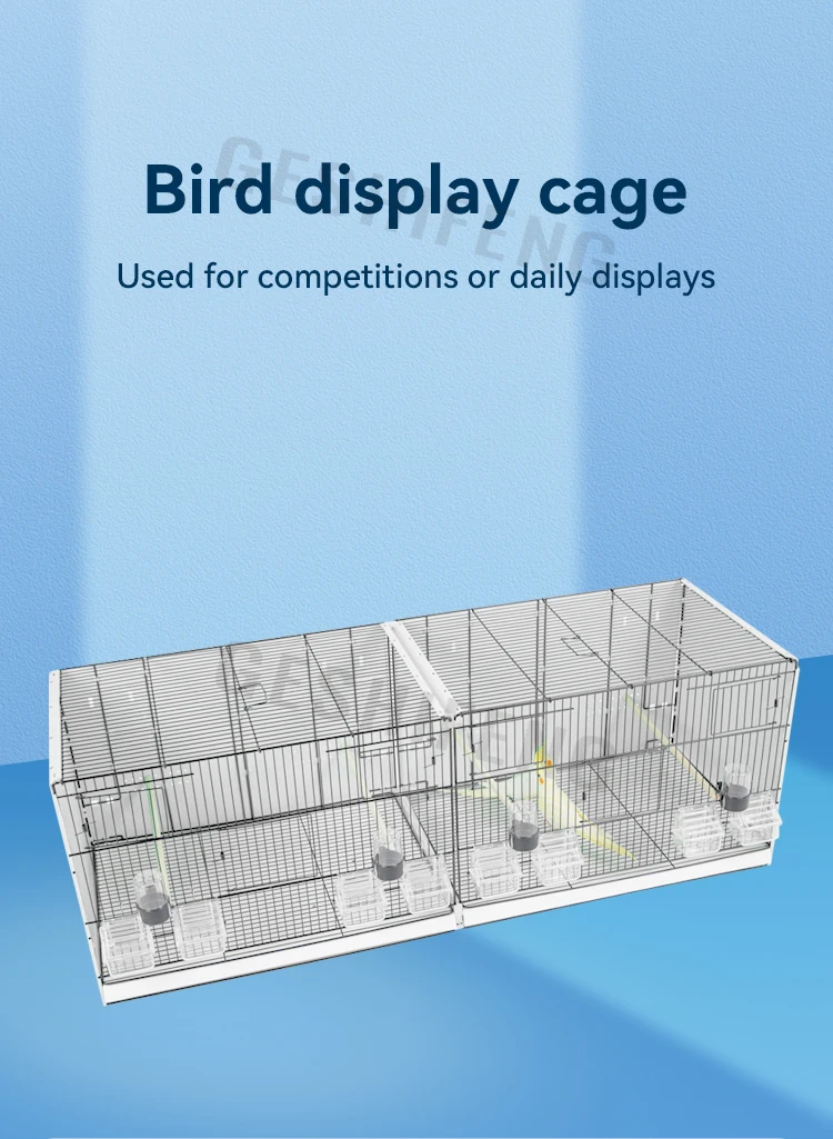 4 Stackable Breeding Fancy Small Canaries Cage Iron Wire Bird Aviary ...