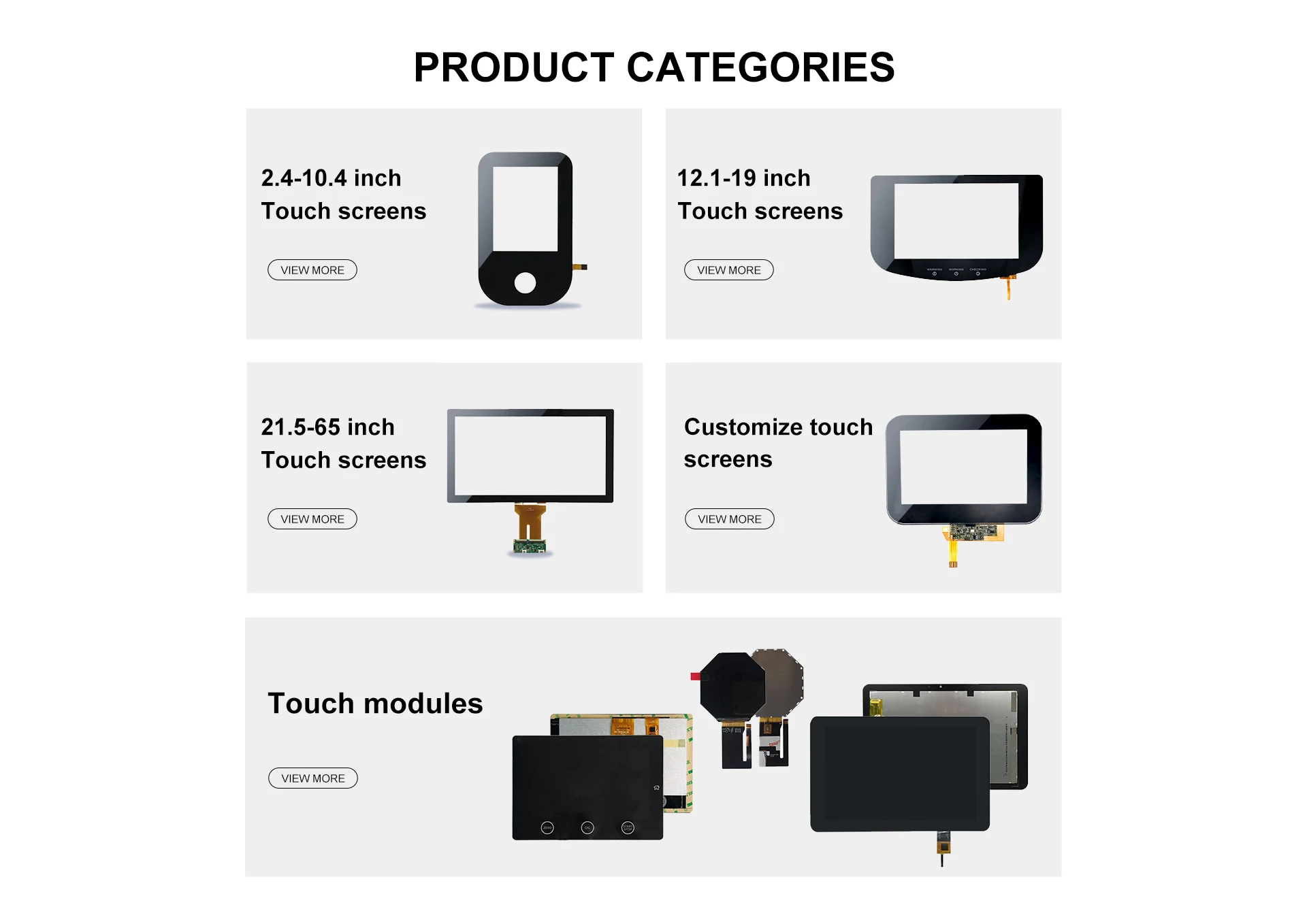 Shenzhen World Touch Co., Ltd. - Touch screen, Capactive touch screen ...