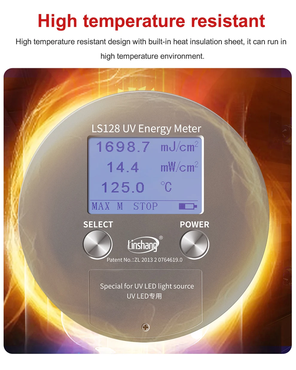 Linshang LS128 UV Energy Meter - Precision UVALED Measurement