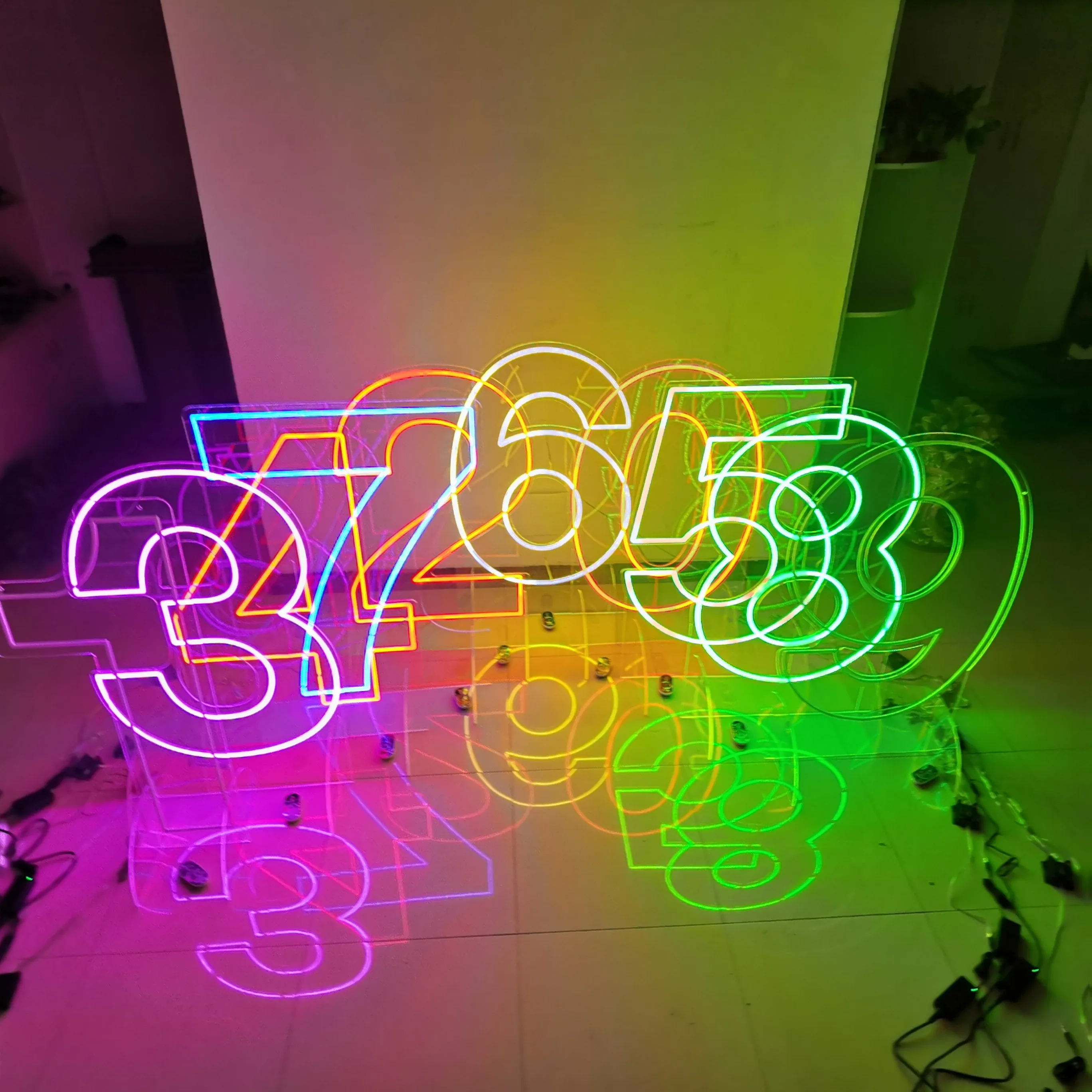Winbo Free Shipping LED Letter Number Lights for Parties