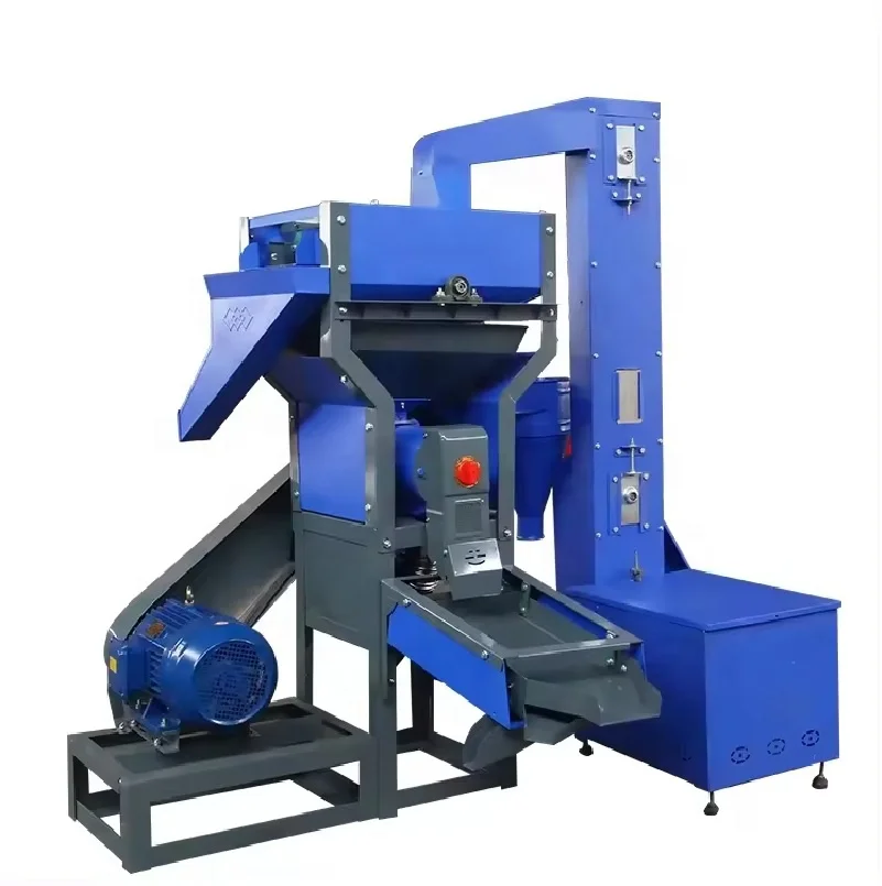 4 In 1 Combined Rice Mill Machine With Vibratory Sieve And Elevator Hot ...