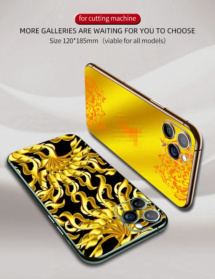 Customize Cutting Sheet 3d Gold for iphone 7 12 13 Pro Max| Alibaba.com