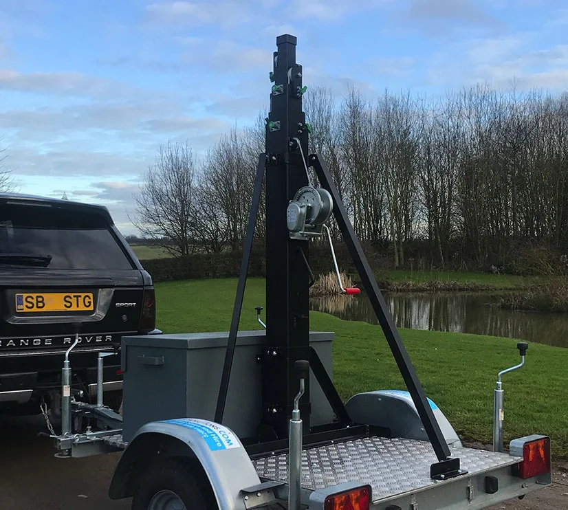 Hand Crank Telescopic Mast 3M-12M for Construction Hoists - Versatile ...