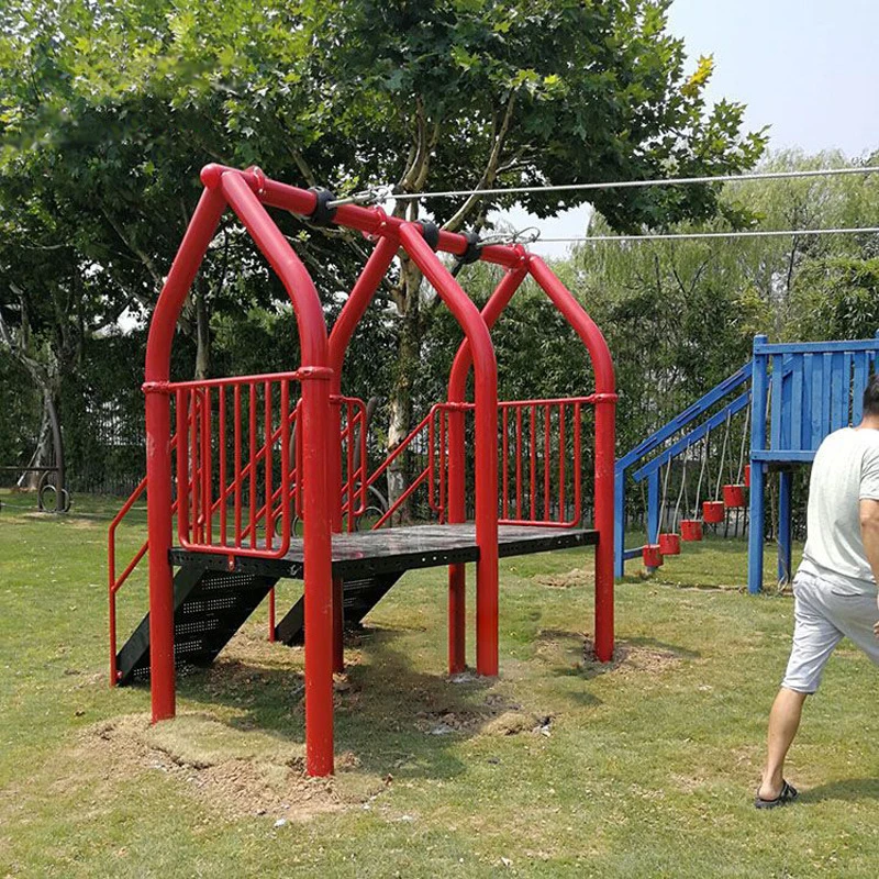 Safe Outdoor Fun: Commercial Theme Park Zip Line Playground