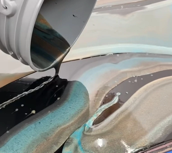 Epoxy Floor Coating Free Sample Ab Glue Metallic Powder Epoxy Floor ...