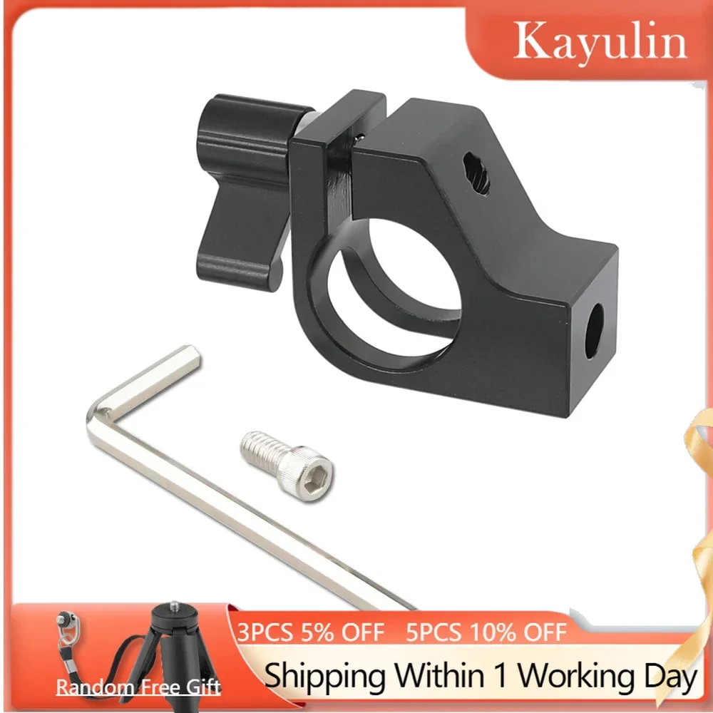 Kayulin 19mm Rod Clamp With Thumb Knob Black for Camera Photo Studio ...