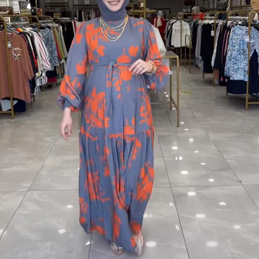 Custom Plus Size Islamic Clothing Women Floral Designs Femmes Abaya ...