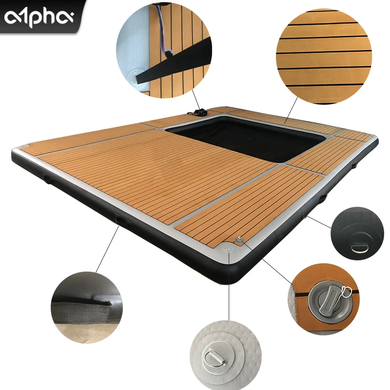 Inflatable Floating Dock Platform Swimming Pool Inflatable Aqua ...