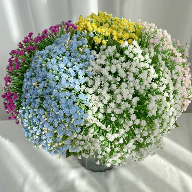 White Purple Babysbreath Wholesale Artificial Gypsophila Flowers ...