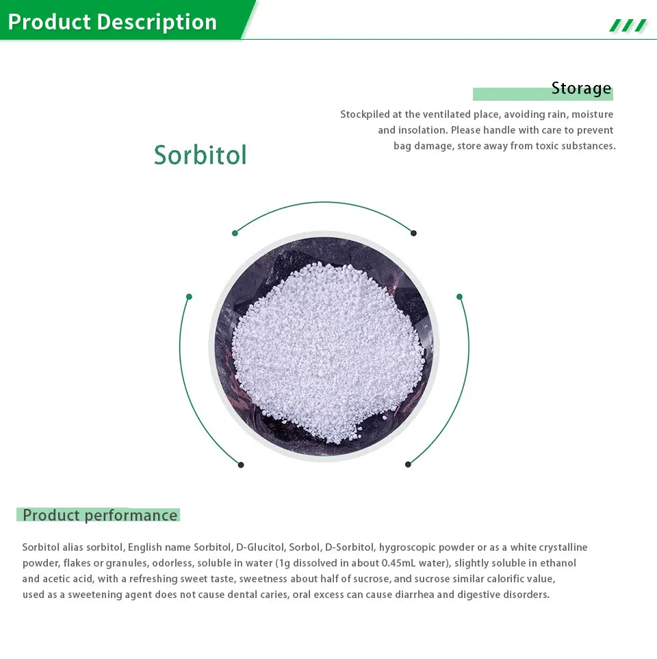 Wholesale Price Sorbitol Powder Sweetener Food Grade Additive for Food ...
