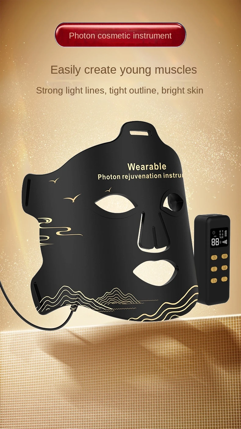 Led Mask Oem Pdt Led Photon Infrared Light Facial Facemask 4 Colors ...