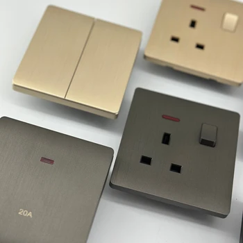 British Standard 220v 16a Electric Light Wall Sockets Switch 20a 45a ...