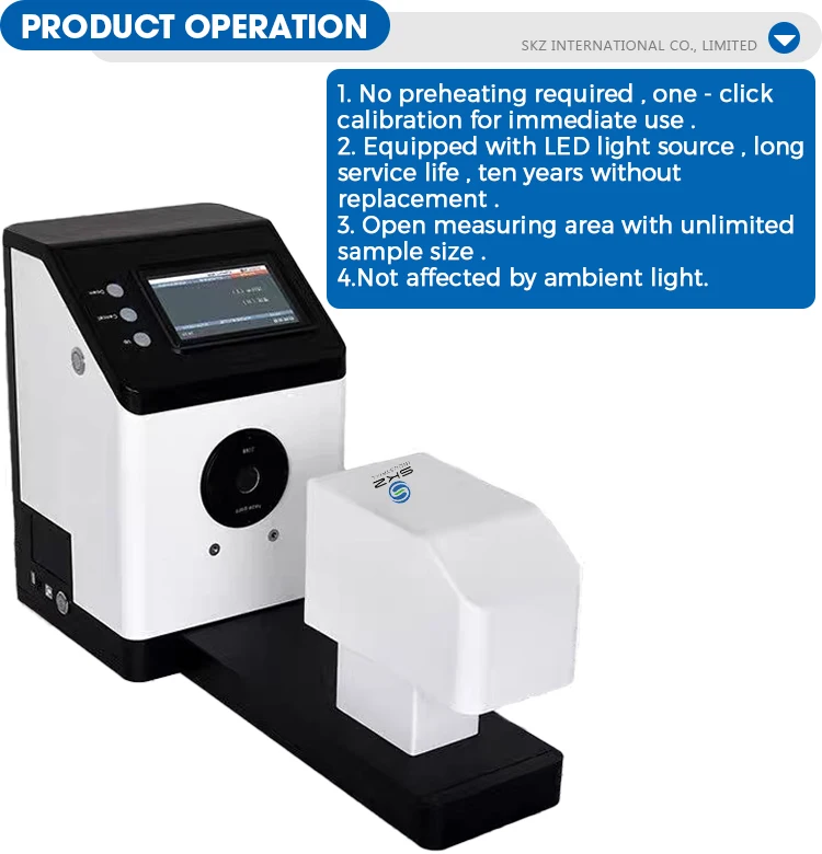 Skz120a Astm D1003 Iso14782 Automatic Benchtop Glass Transparency Color ...