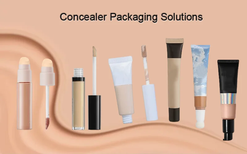 Cosmetic Concealer Tube Packaging with Sponge Brush Applicator 5ml ...