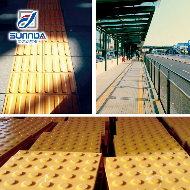 Full Body Blind Guide Tile Non Slippery Rectified Edges For Sidewalk ...