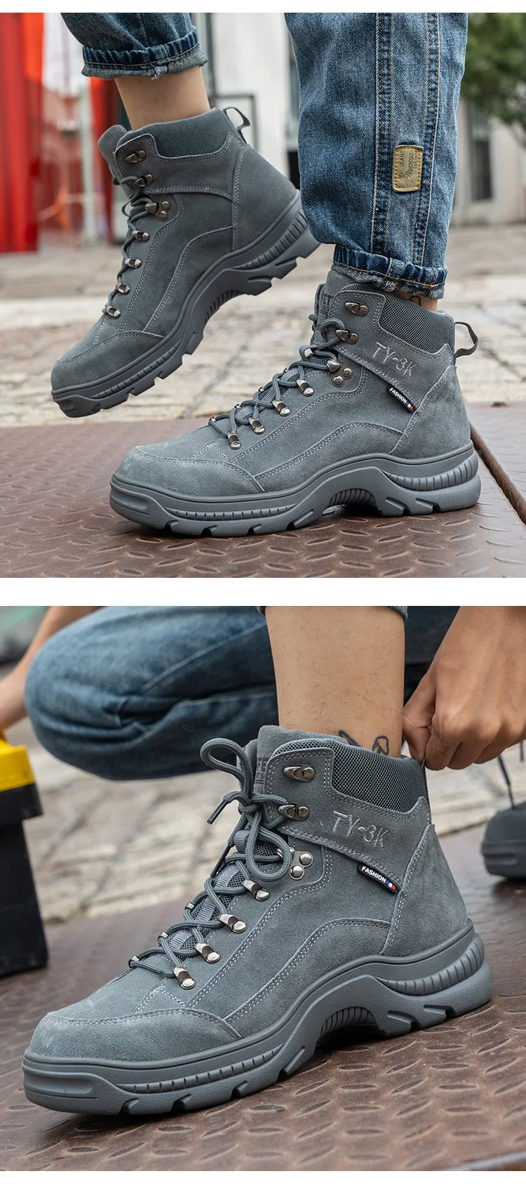 Road Mate Safety Shoes: Unisex S1P SRC Work Boots with Anti-Smasher ...