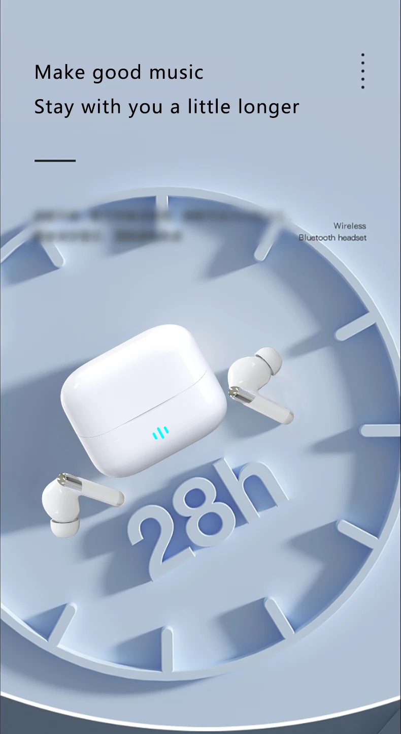 Small Wireless Earbuds Transparent Tws Earbuds Earphones Games True ...