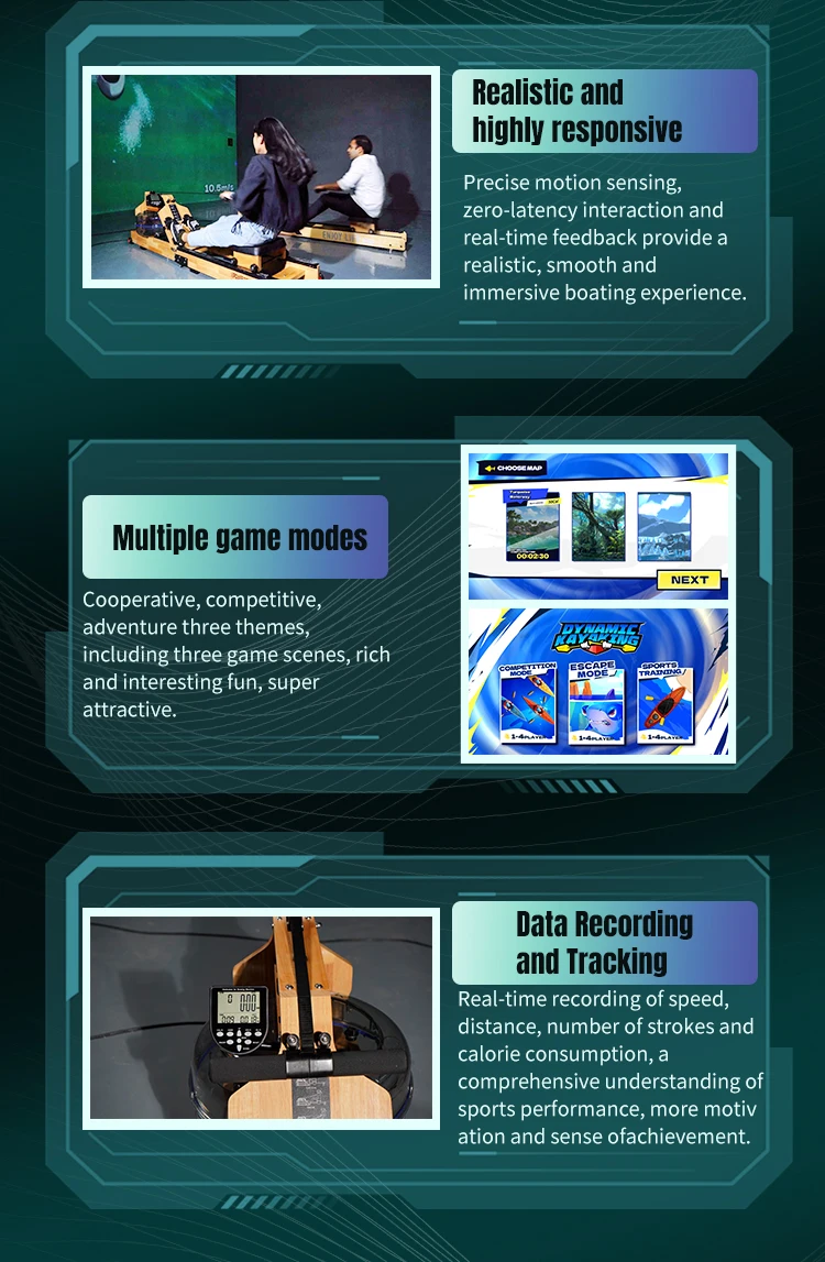 ODM&OEM AR Sport Interact Projection Games Rowing Game for Home Gyms ...