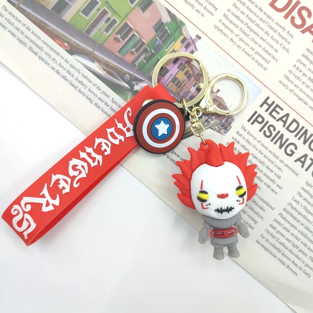 Wholesale 3d Custom Pvc Kawaii Cute Cartoon Character Keyring Charms ...