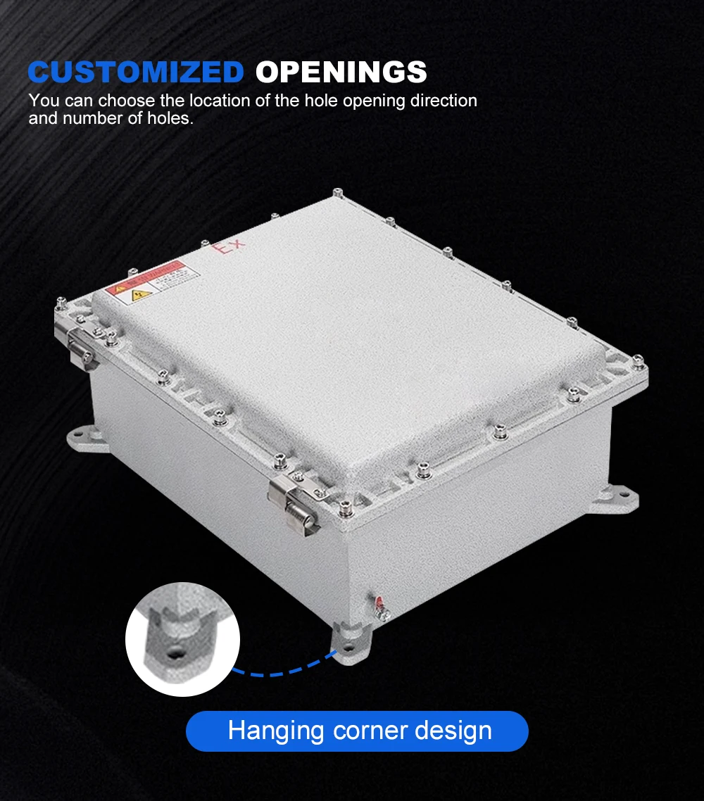 ATEX Cast Aluminum Outdoor Metal Explosion-Proof Box
