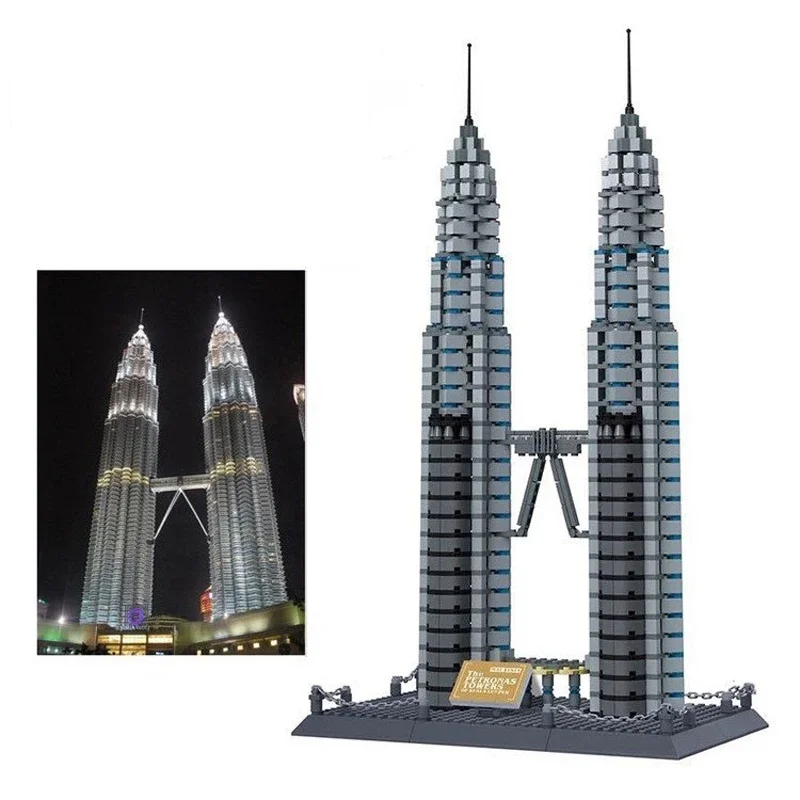 Wange 5213 Twin Towers Kuala Lumpur - Building Block Sets