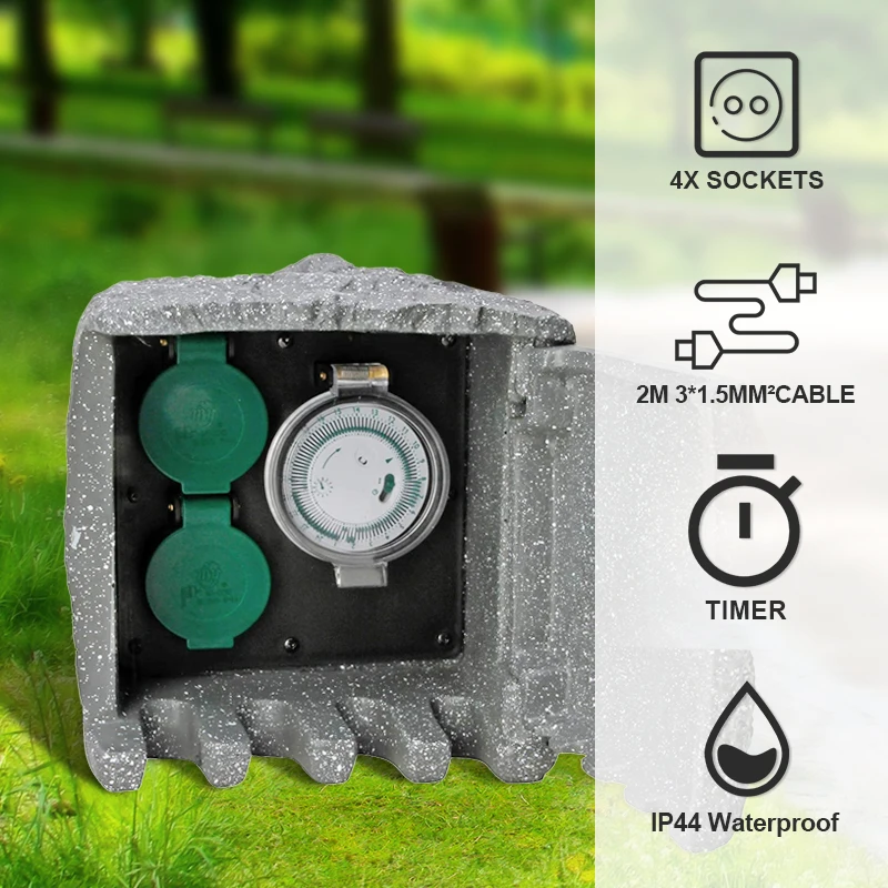 How-lighting Power Socket Station - Waterproof & Customizable