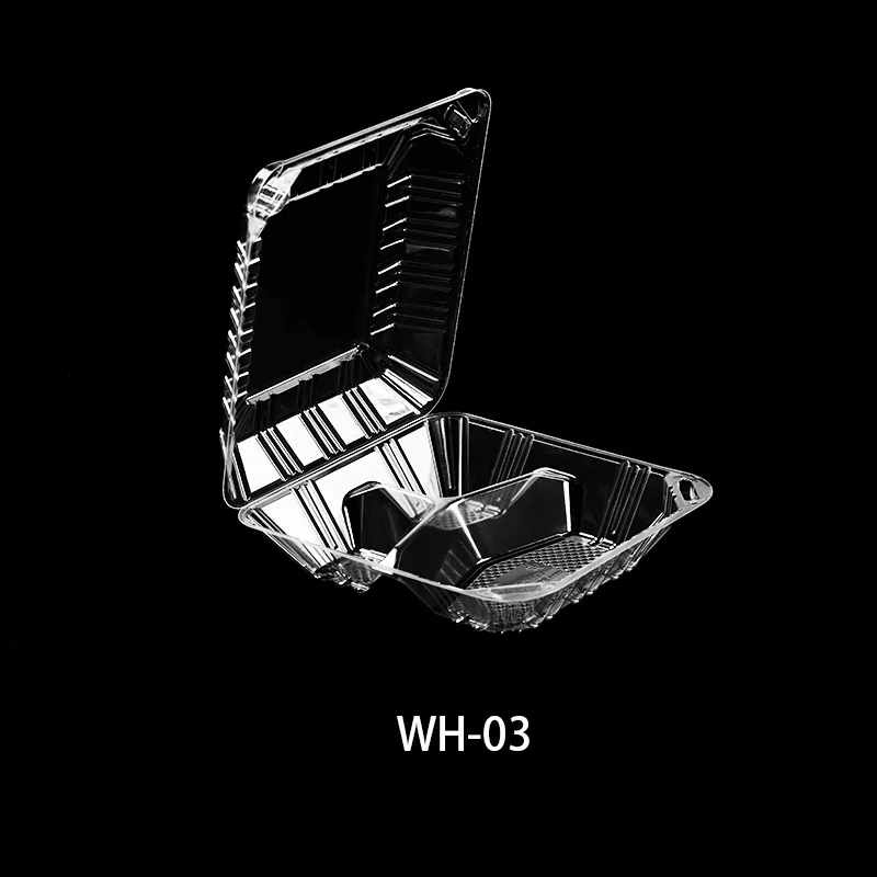 Disposable clear BOPS hinged takeaway box food packaging boxes| Alibaba.com