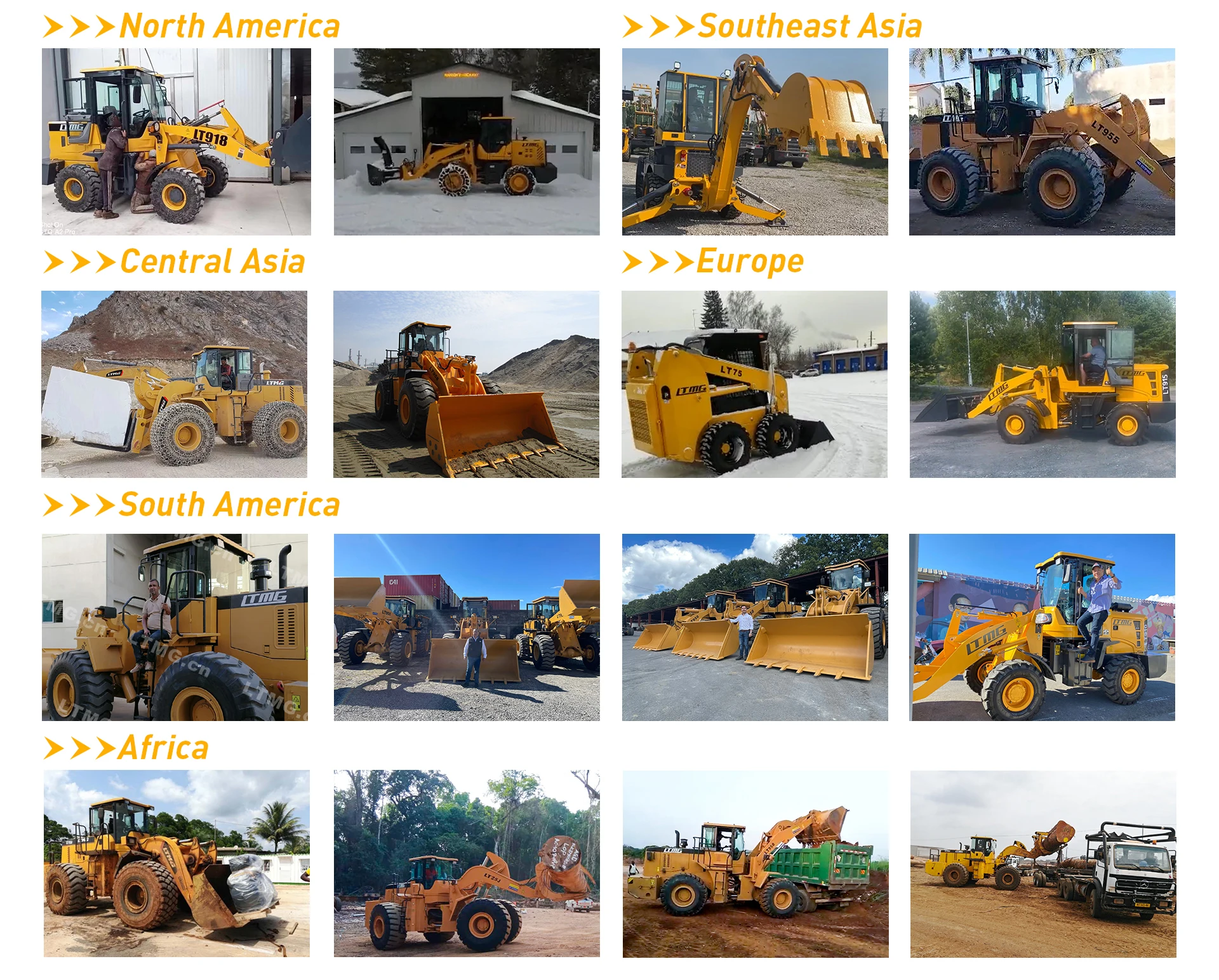 LTMG Compact Skid Steer Loader 700kg-1500kg with Forest Mulcher ...