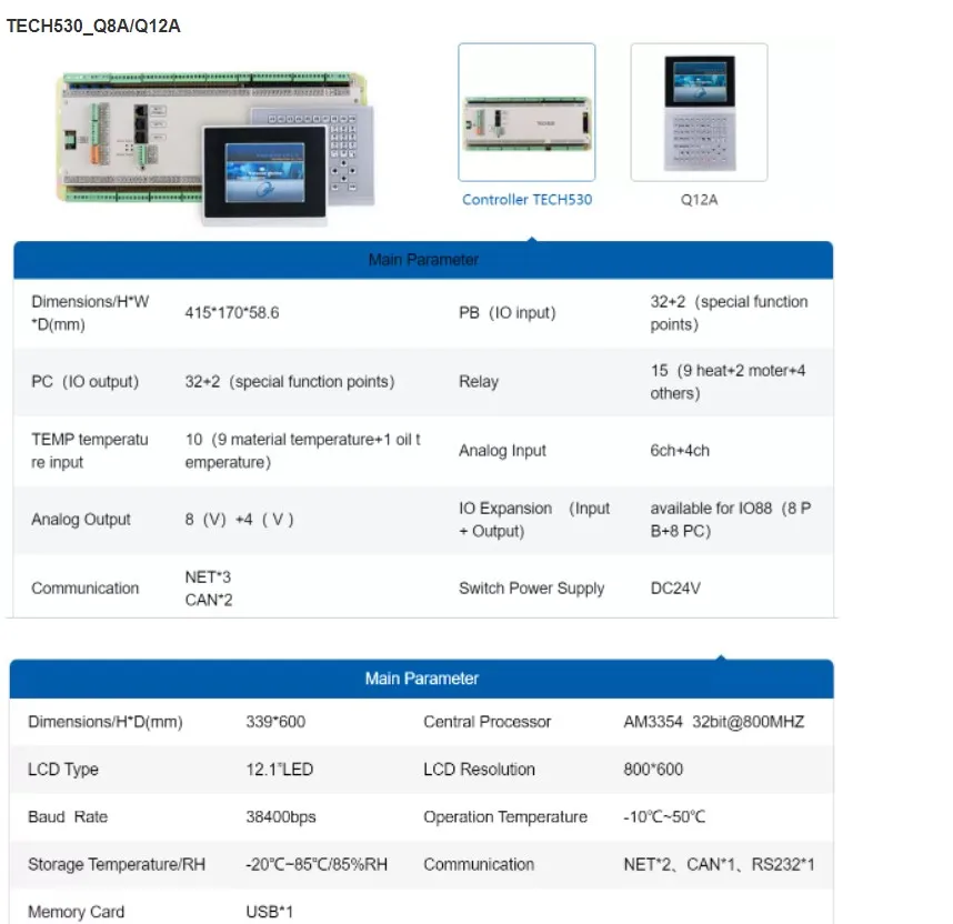 Techmation PLC for Injection Molding Machines - Reliable Performance