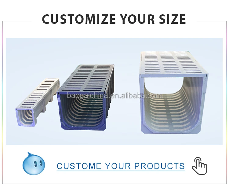 Finished Drainage Ditch U-shaped Kitchen Sewer Stainless Steel Slot ...