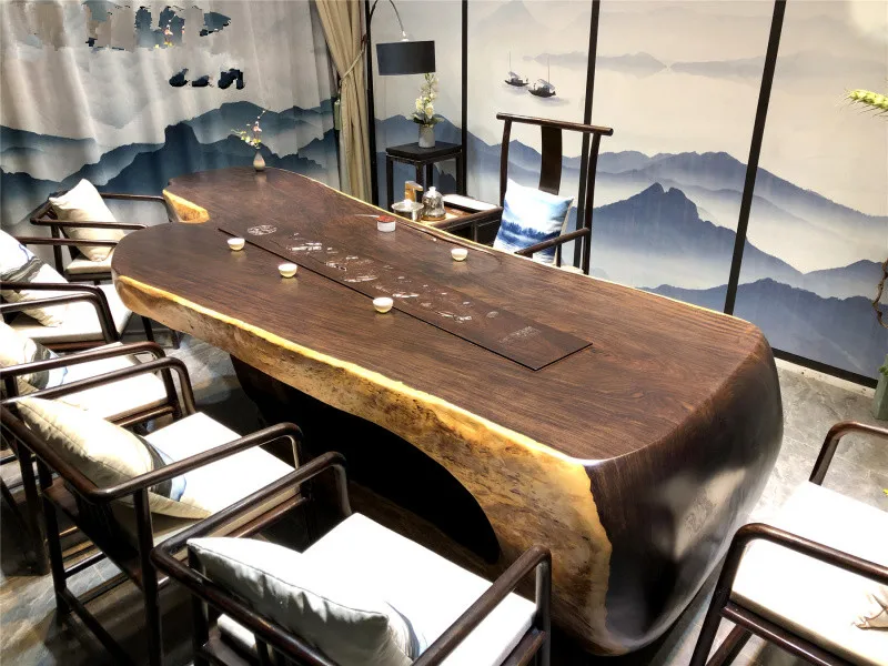 Luxury Custom Solid Whole Tree Slab Table Ebony Slab In Stock - Buy ...