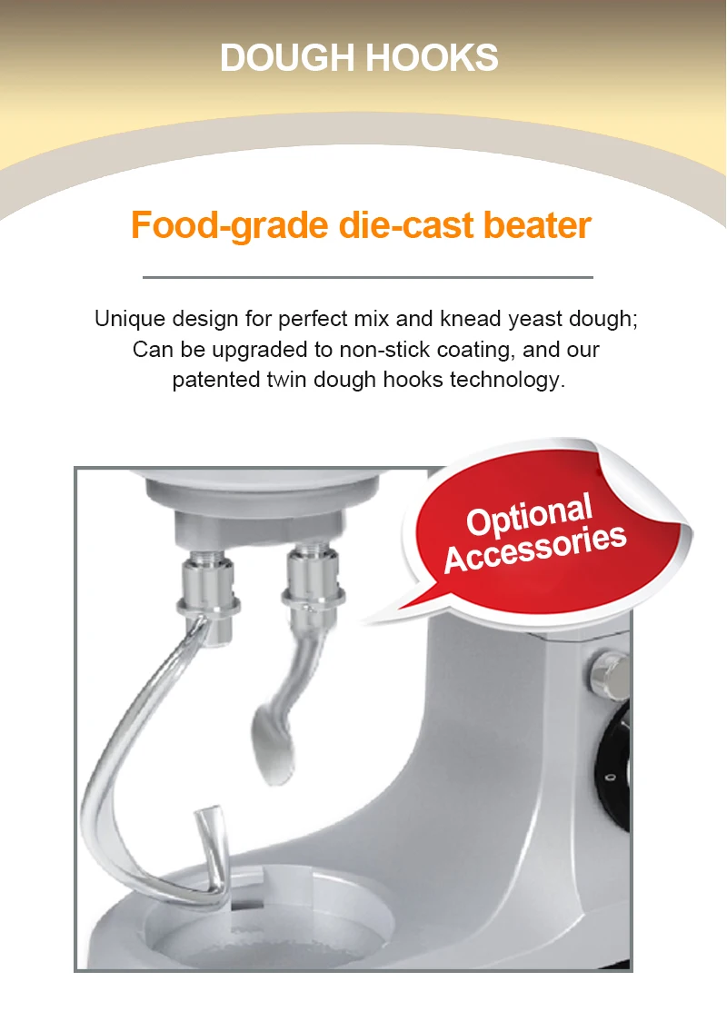 Hot Sell Kitchen Machine Stand Mixer 4.5l 5.5l Food Mixer With ...