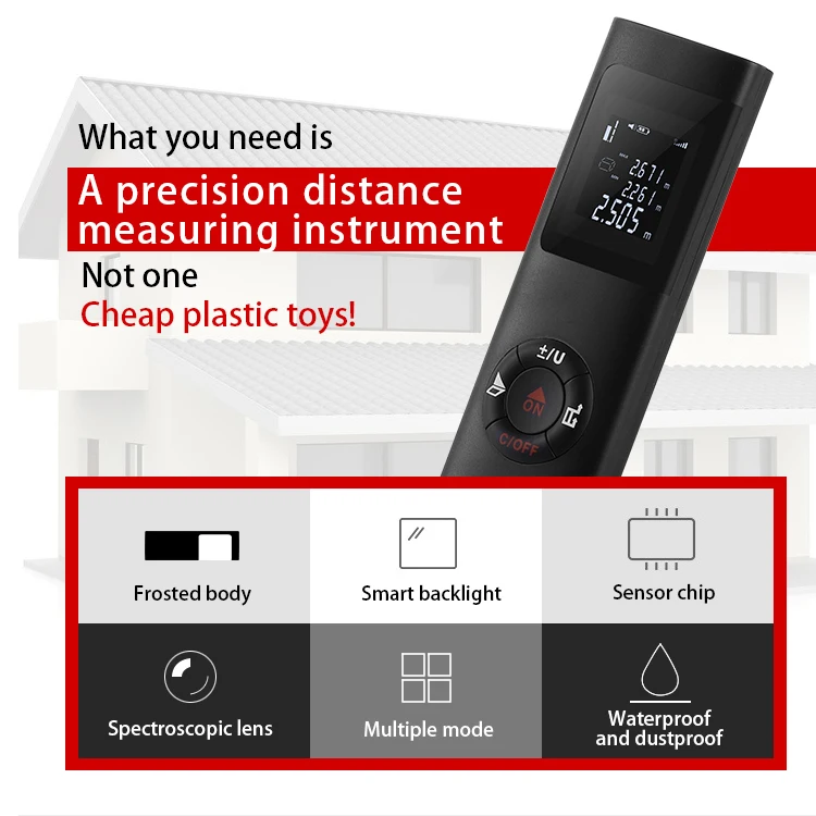 Mini 40m Digital Rangefinder - Precise Distance Measurement