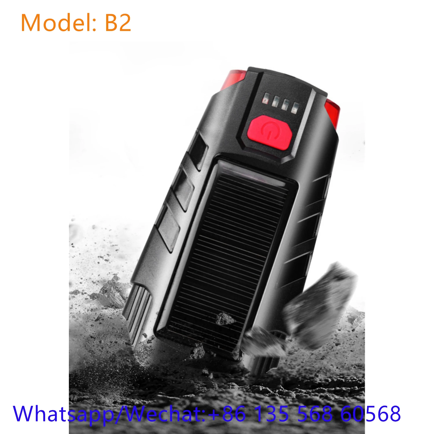 B2 Mini GPS Tracking Solar Powered USB Bicycle Bike Front Light Gps ...