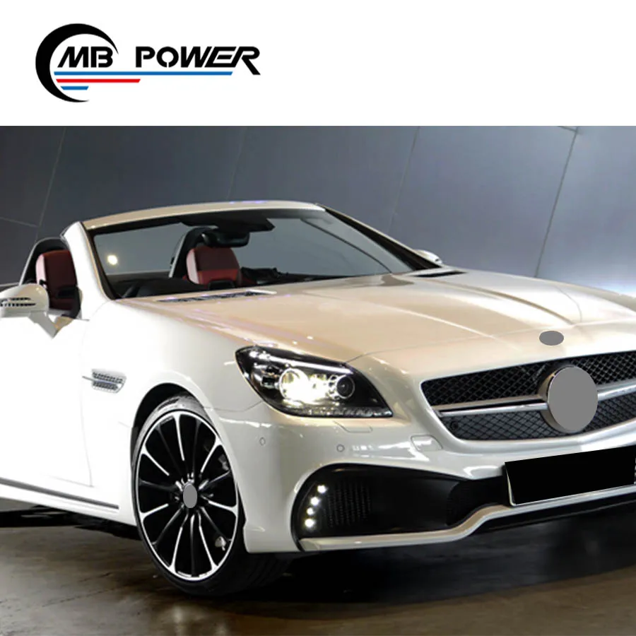 SLK Class body kit to R172 WD style front bumper rear bumper side ...