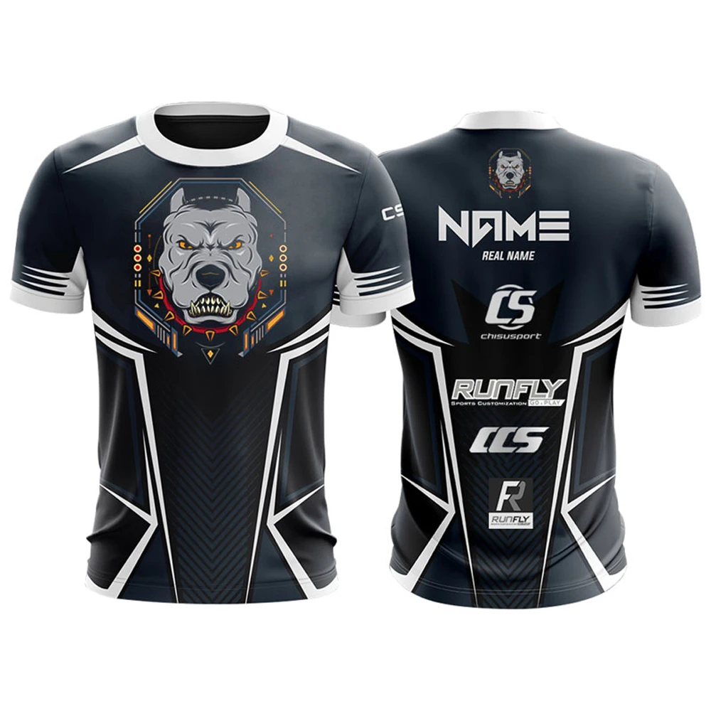 Sublimation Print Team Gaming Shirt Fashion Casual Shirts E-sports Wear ...