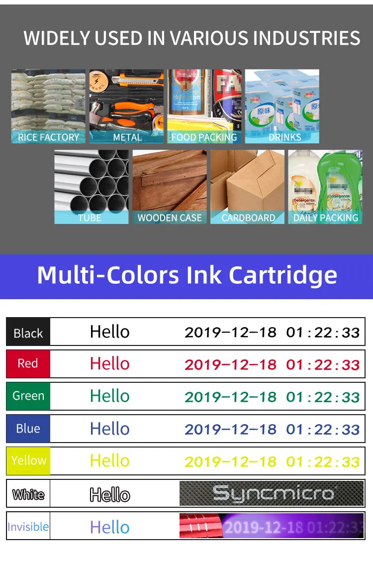 Date Coder Batch Batch Number Carton Outer Packaging Box Inkjet Gun ...