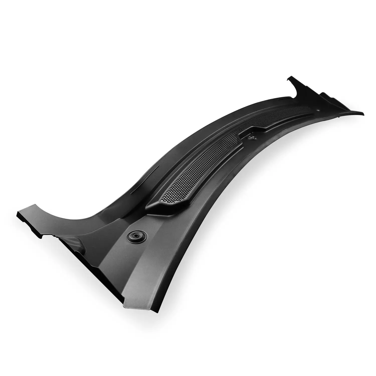 Black Front Windshield Cowl Panel Air Intake Grille Wiper Cover ...