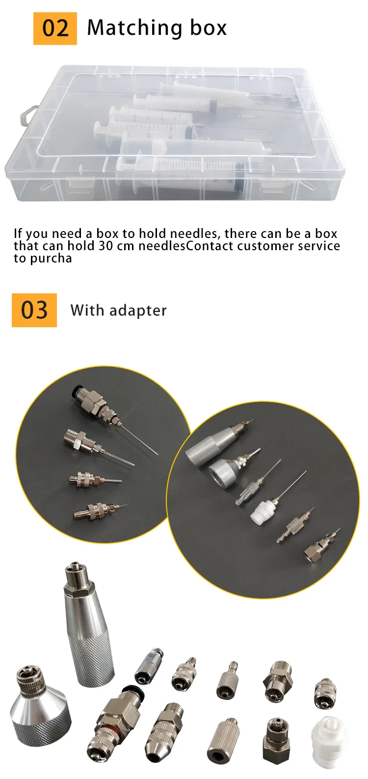 8-34G Dispenser Syringe Needle - Flat Mouth Stainless Steel