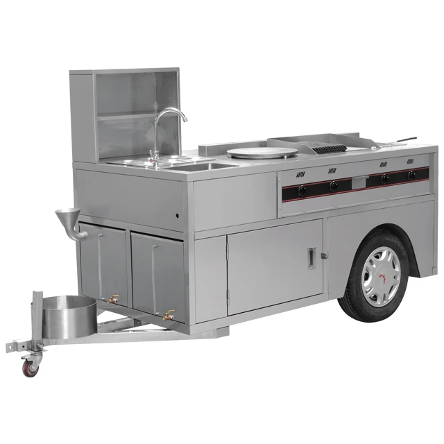 Stainless Steel Hot Dog Cart / Street Vendor SS Food Trailer| Alibaba.com