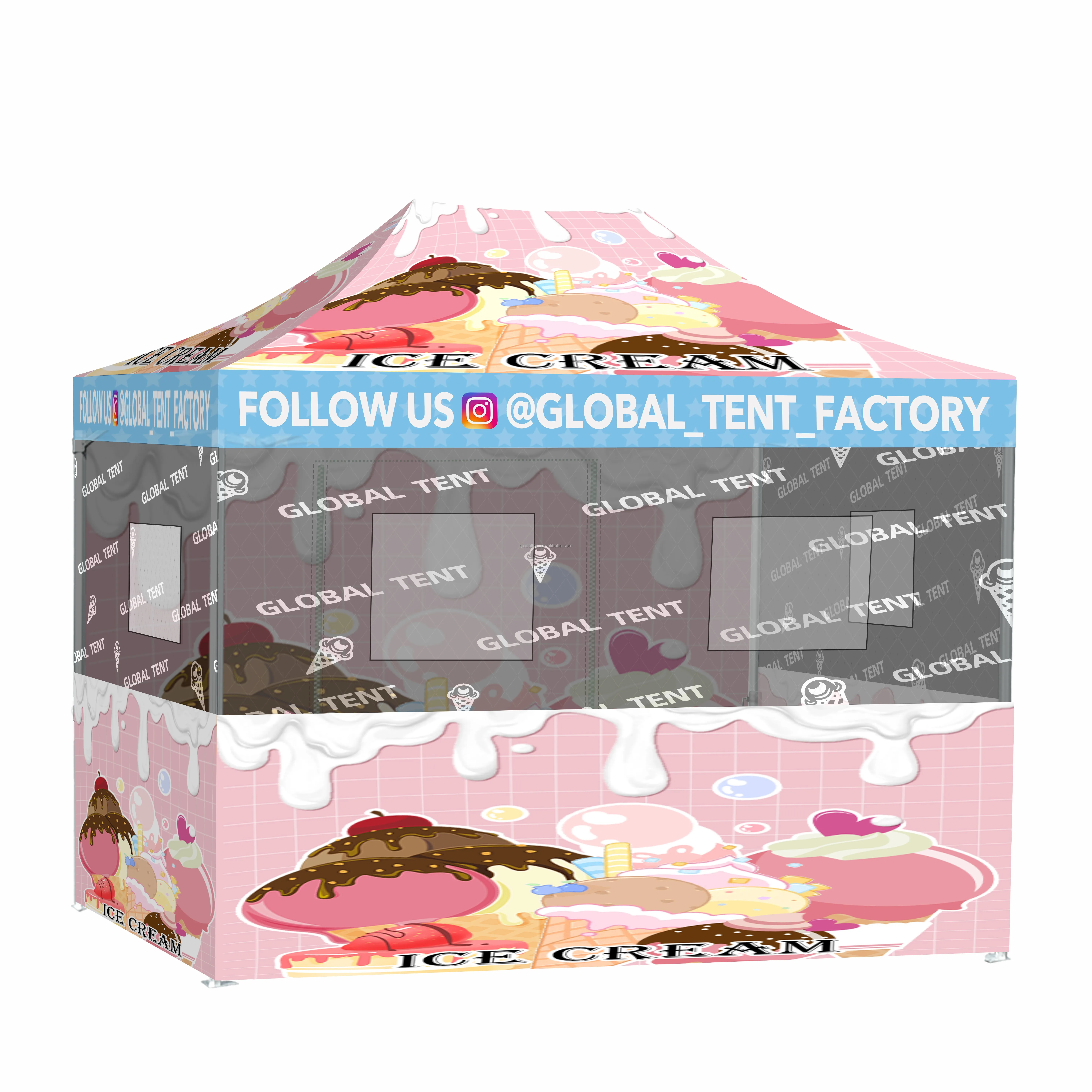 GLOBAL TENT Custom Food Canopy Tents for Events & Trade Shows