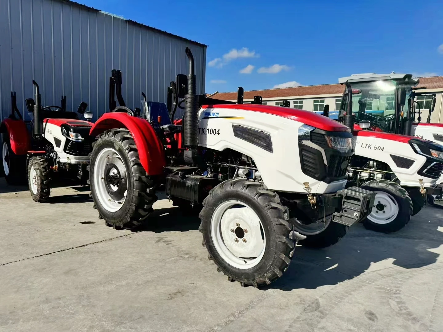 High Efficiency Wheel Tractor 4x4 Compact Walking Tractor With Solid ...