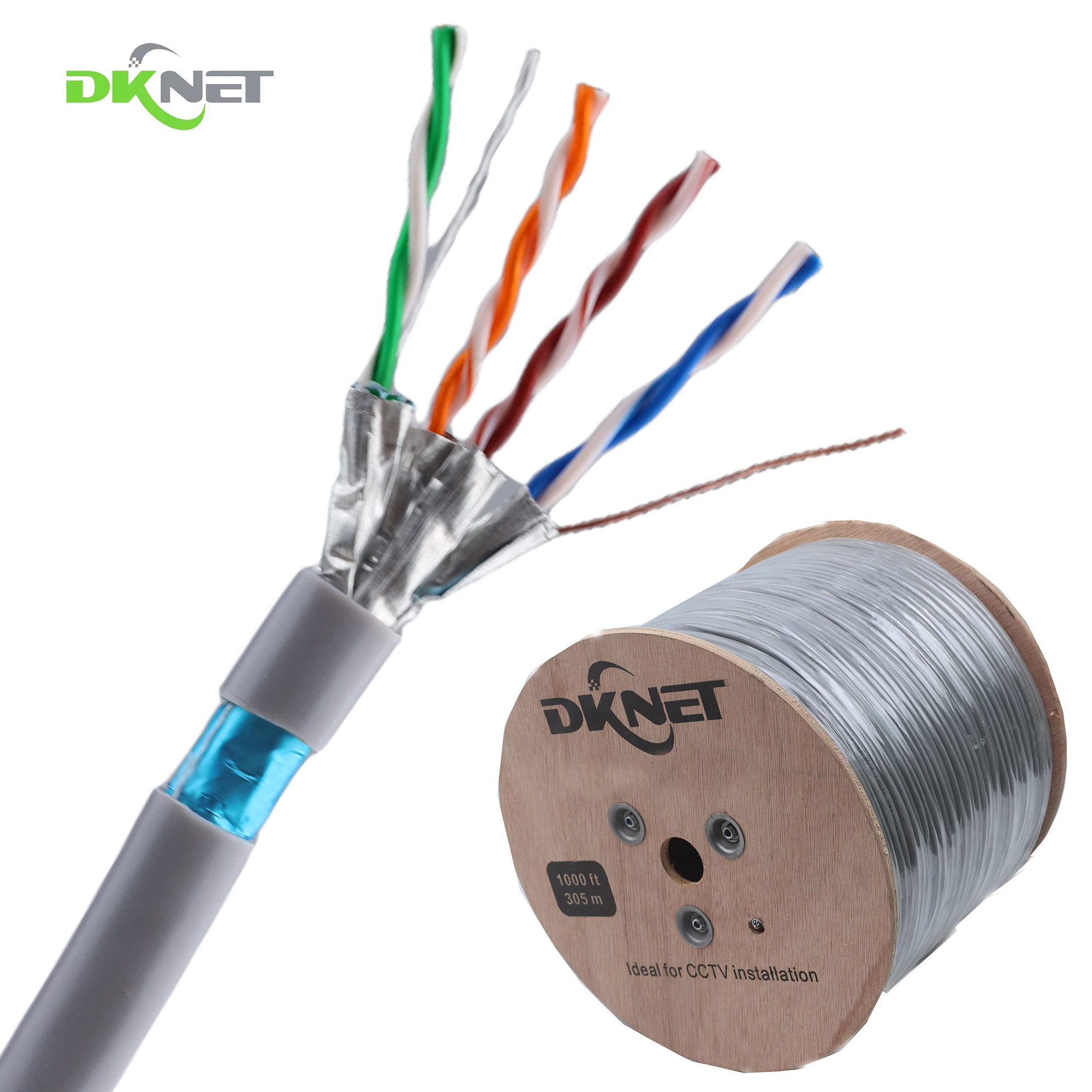 High Speed Cat6a Cat6a Utp Ftp 4pair Copper Pvc Lszh Ethernet Network ...