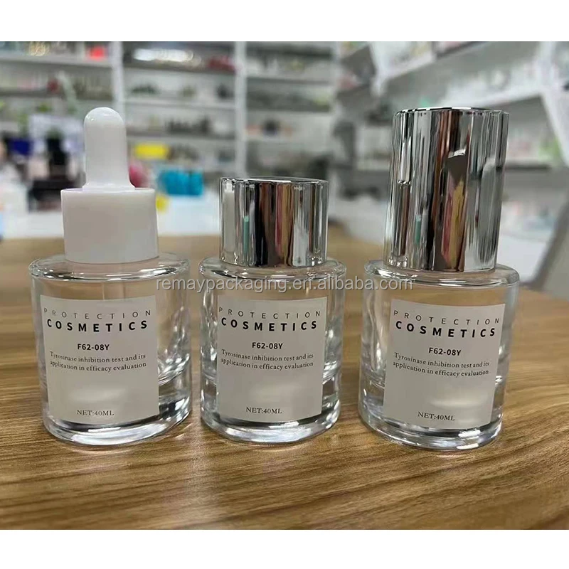 Luxury Transparent Lotion Bottle 30ml 50ml 100ml 120ml Tall Cylinder ...