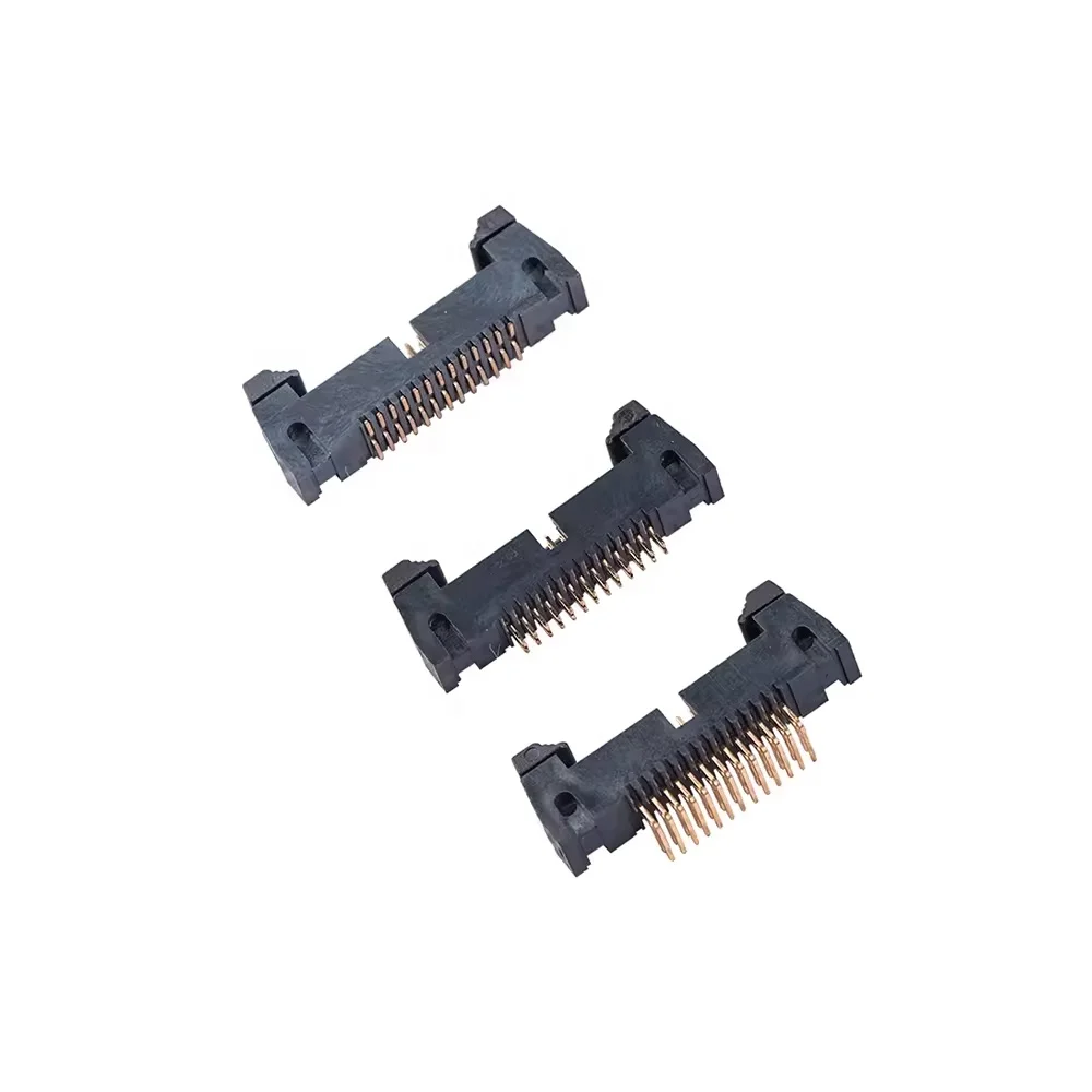 Lechuan 1.27mm Pitch Straight Right Angle Smt Shrouded Idc Ejector ...